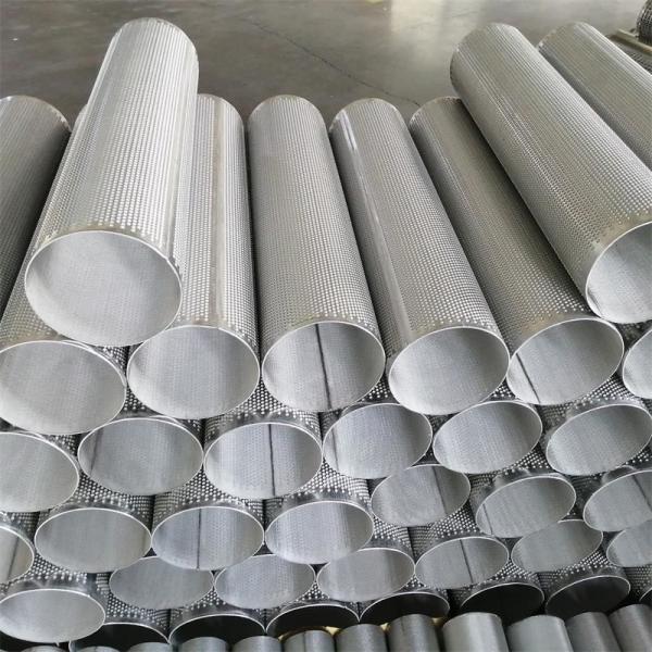 Quality 304 Stainless Steel Mesh Basket With Punched Sheet Water Treatment Filter for sale