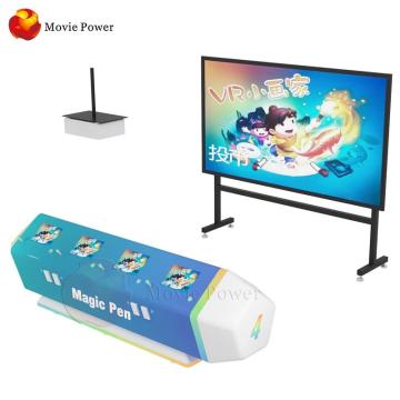 Quality Coin Operated Kids VR Games Magic Painting Fish Interactive Game Machine for sale
