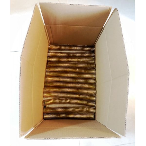 Quality Electroplated Gold 1-1/2" Metal Steel Single Loop Spiral Coil for sale