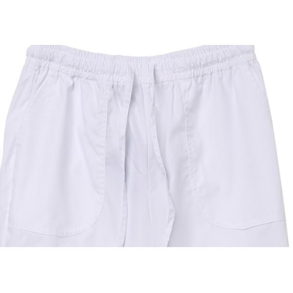 Quality Elastic Waist Draw String White Chef Pants for sale
