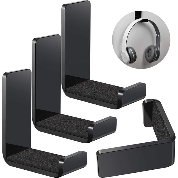 Quality Acrylic Headphone Stand Headset Hanger Holder Earphone Wall Display Bracket 2.76in for sale