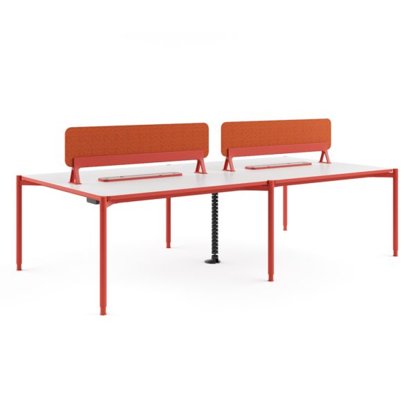 Quality FLEX 4 Person Double Sided Workstation Modern With Integrated Cable Management for sale