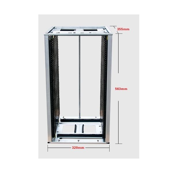 Quality Metal Plastic SMT PCB Rack For PCB Loader Machine / PCB Unloader Machine for sale