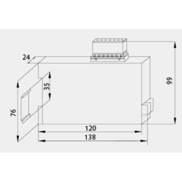 Quality Class 0.5 Input AC 0-5a 0-1a Electric Current Transducers 4-20mA Output for sale
