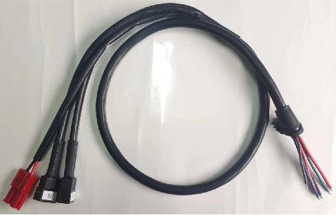 Quality PVC Black 12V Wiring Harness Alkali Resistance / Oil Resistance for sale