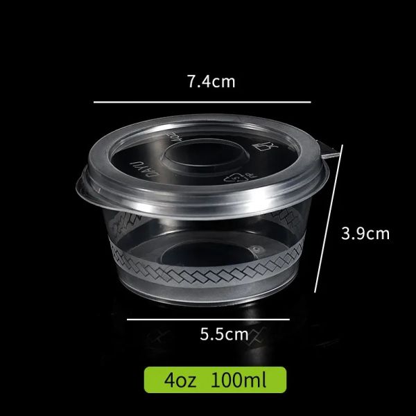 Quality Small Clear White Black PP Cups With Lid Biodegradable for sale