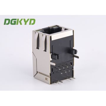 Quality Shield Cat 5 RJ45 Modular Jack Single Port Tab Up With Magnetics Factory Outlet for sale