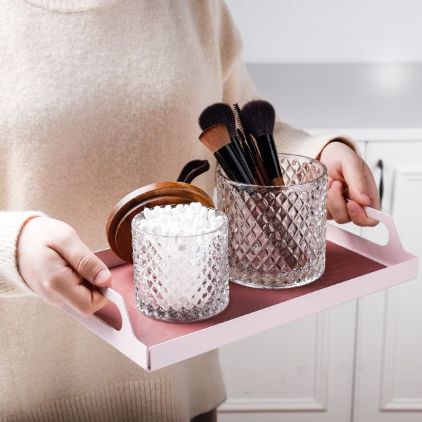 Quality Modern Design Sustainable Kitchen Canister Set With Lid Crystal Storage Jars Set for sale