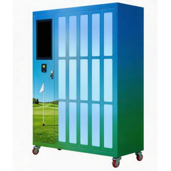 Quality Automated Golf Club Rental System with 21.5 inch Touchscreen, Card and E-payment, and Remote Inventory Monitoring for sale