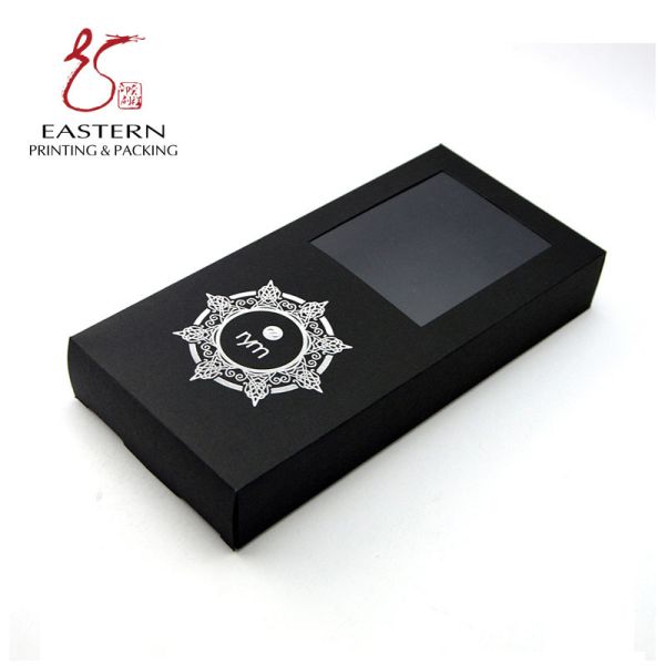 Quality 350gsm Black Paperboard Packaging Box for sale