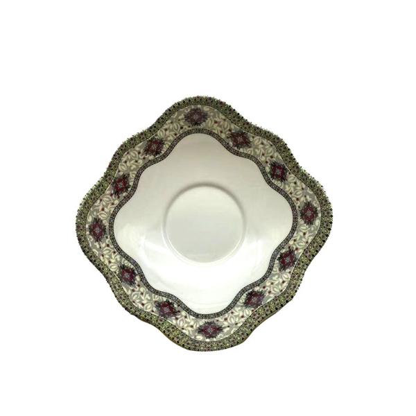 Quality Camping Outdoor Melamine Plate Dinnerware Anti Scratch Petal Shape for sale