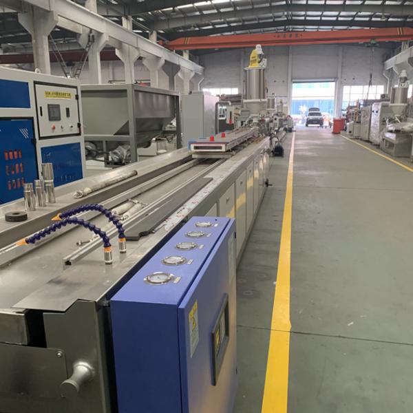 Quality 180mm Width 55kw Furniture Plastic Profile Production Line for sale