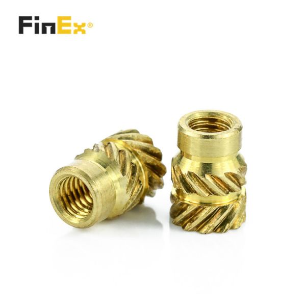 Quality Threaded Knurled Brass M4 Insert Nut Water Resistant Brass Insert Nuts for sale