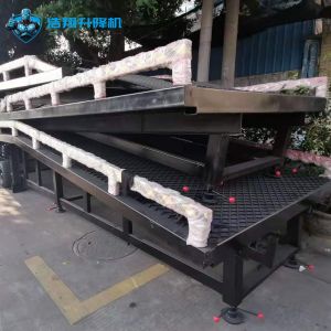 Quality 10T-10M Customized Black Segmented Portable Loading Docks Hydraulic Dock Ramp for sale