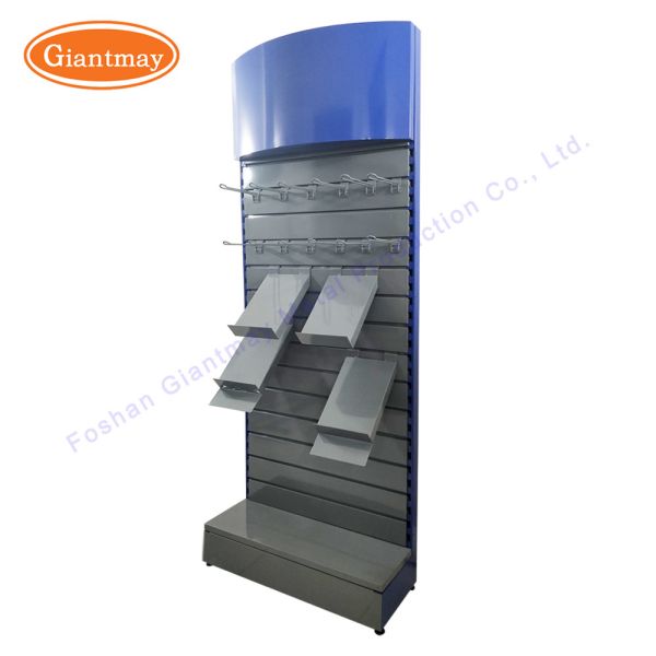 Quality Cosmetic Floor Stand Freestanding Display Slatwall for sale
