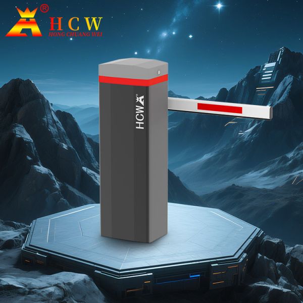 Quality HCW Parking Barrier Gate High Speed Brushless Motor 150W Automatic with Led for sale