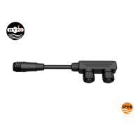 Quality 1 In 2 Out F Shape 8.5mm Outdoor Waterproof Cable M15 Connector for sale