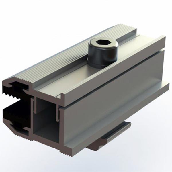 Quality Aluminum Alloy Solar Panel Clamps Extrusion Profile Frame Bracket Double Glass for sale