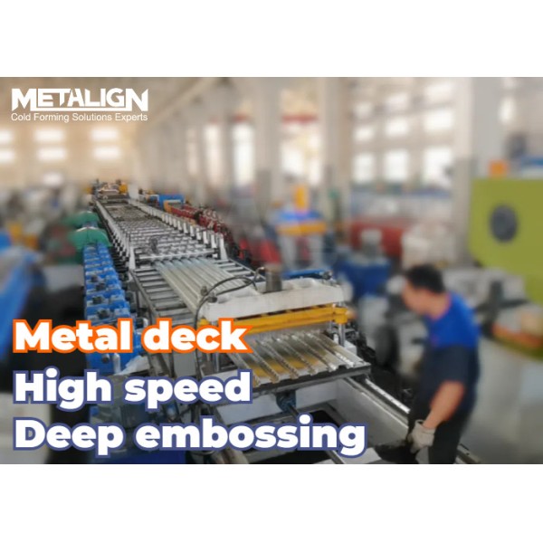 Quality Embossed Concrete Bonding Metal Deck Floor Roll Forming Machine With Electric for sale