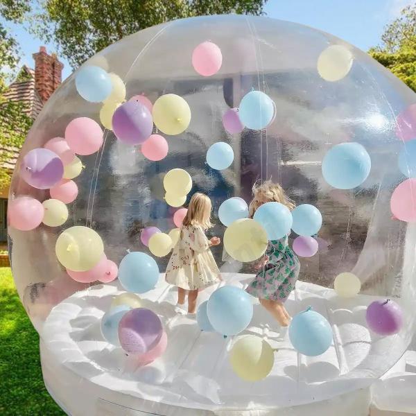 Quality Transparent Party Luxury Bubble House Inflatable with Custom Logo Print Option for sale