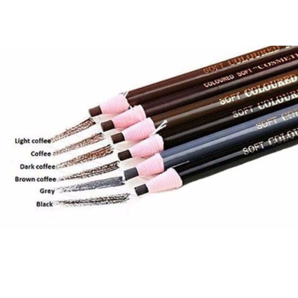 Quality Semi-permanent Makeup Waterproof Eyebrow Liner Pencil Accessories Light / Dark Brown for sale