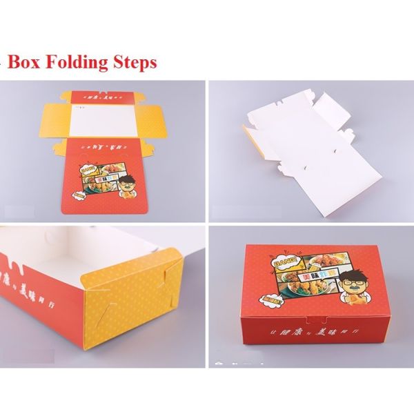 Quality Instant Fried Chicken Length 21mm Custom Food Packaging Boxes for sale