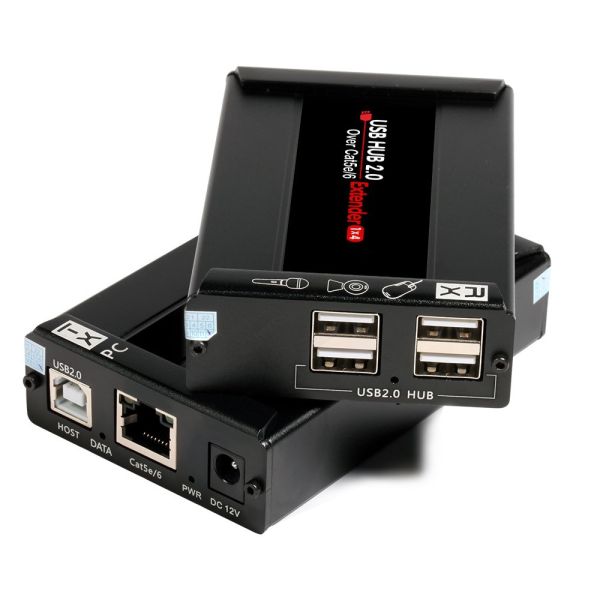 Quality 2 port USB 2.0 extender over Cat5/Cat6 cable for sale