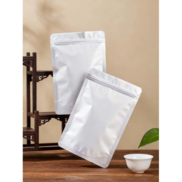 Quality Customizable White Matte Stand-up Pouches For Food Packaging for sale