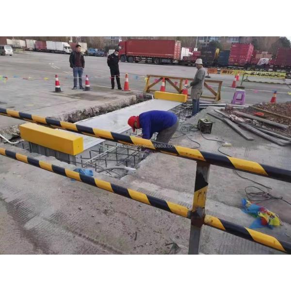 Quality LCD Fixed Axle Scale Truck Vehicle Short Platform Weighing Scales 30ton 50t for sale