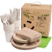 Quality Biodegradable Eco Friendly Dinnerware Sets Novelty Design Style for Party Picnic for sale