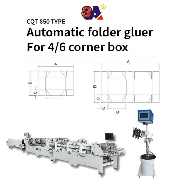 Quality Folder Gluer Machine for Corrugated Carton Cardboard Box CQT-800A Type Paper for sale