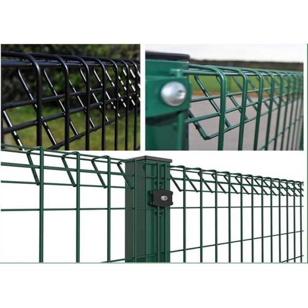 Quality Roll Top 4mm BRC Welded Wire Mesh Fence Square Post for sale