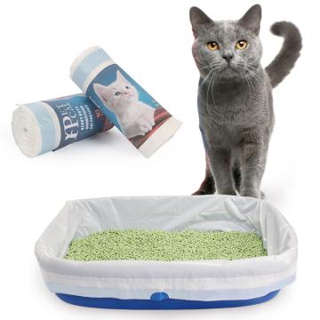 Quality Drawstring 50 Micron Thickness LDPE Cat Litter Box Bags for sale