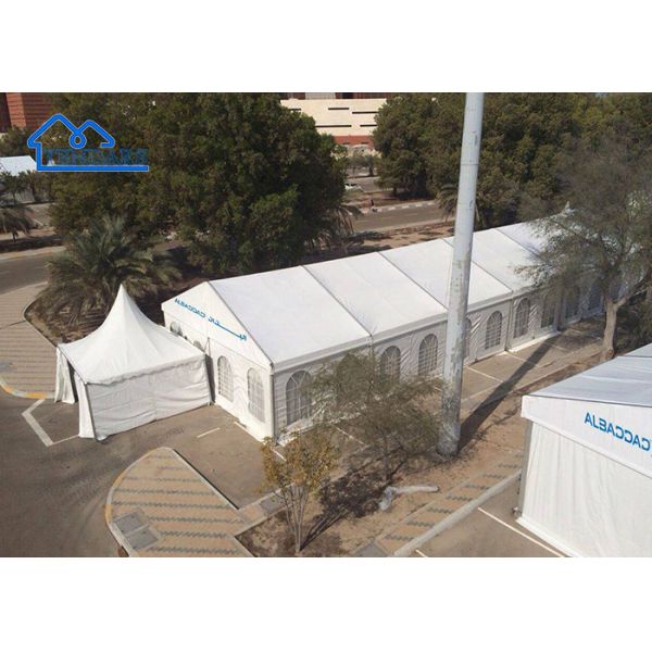 Quality 6061/T6 Aluminum 10x10m Heavy Duty Marquee Tent Fire-Retardant Canopy Snow Load for Industrial Use for sale