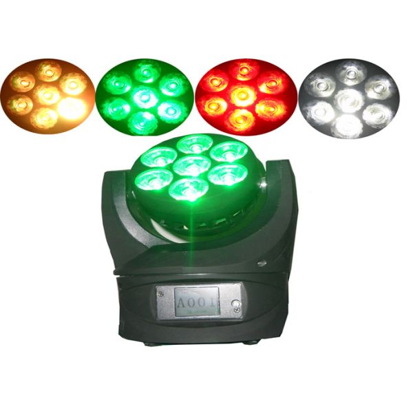 Quality 7 x 12w Nightclub DJ Disco LED Moving Head Light / Beam Moving Heads Lamp for sale