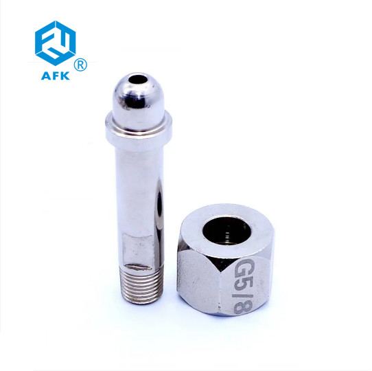 Quality Hexagon DIN477 BS341 CGA Gas Cylinder Adapter 316 Male Thread for sale