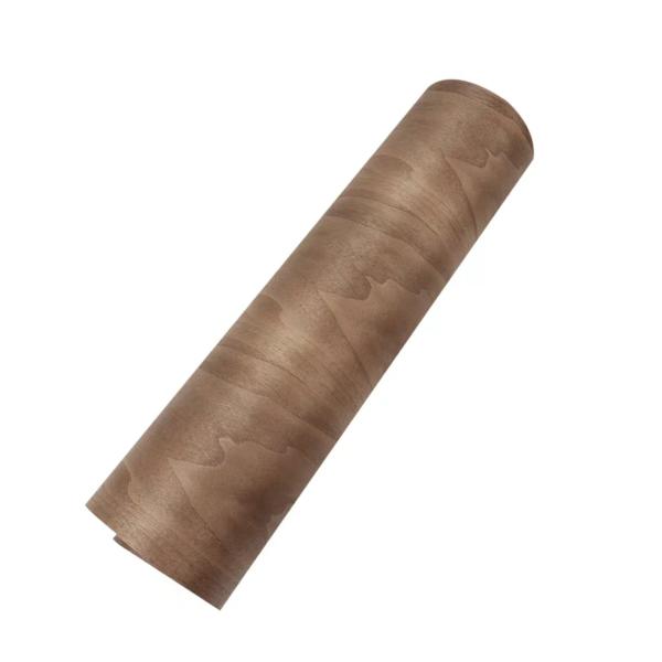 Quality Width 64cm Kraft Paper Wood Veneer Brown Wrapping Veneer 15C To 50C for sale