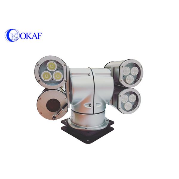Quality CMOS Sensor Vehicle Mounted Cctv Cameras IP66 Aluminum Alloy Pan Range 360° Roof Trailer for sale