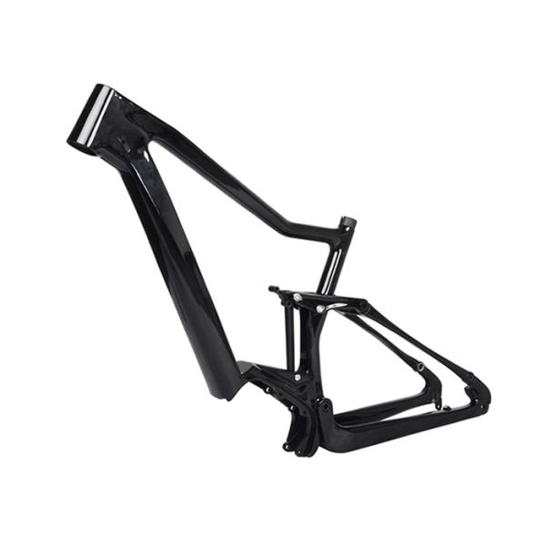 Quality 27.5Plus/29er Full Suspension Carbon Electric Bike Frame Bafang Mid-drive Ebike Frame for sale