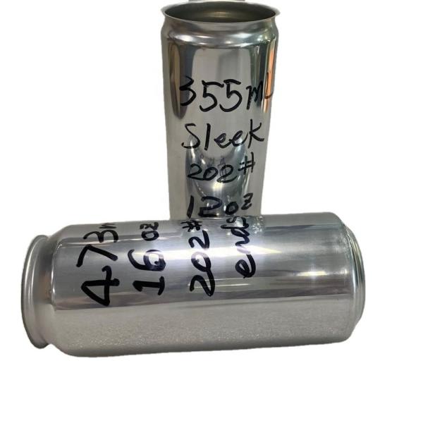 Quality Pressure Resistance Round Aluminum Drinks 12oz Slim Can for sale