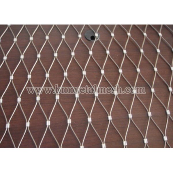 Quality 1.2Mm Stainless Steel Ferrule Rope Mesh For Aviary Bird Zoo Mesh for sale