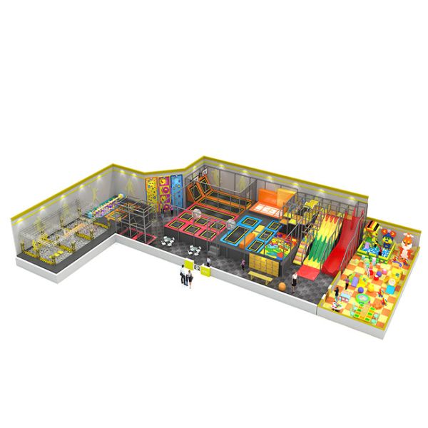 Quality Olympic Trampoline Park Equipment With Ninja Course OEM Available for sale