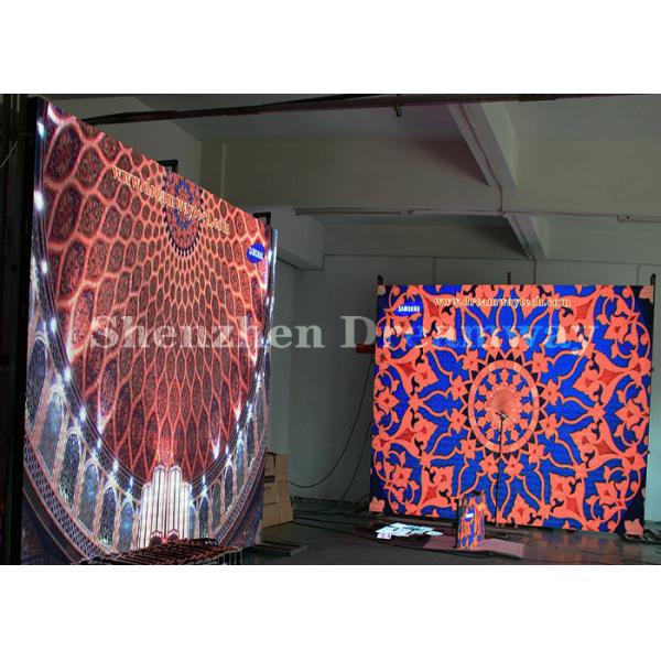 Quality Iron Cabinet Indoor Full Color LED Display Advertising 5mm Pixels SMD2121 Black for sale