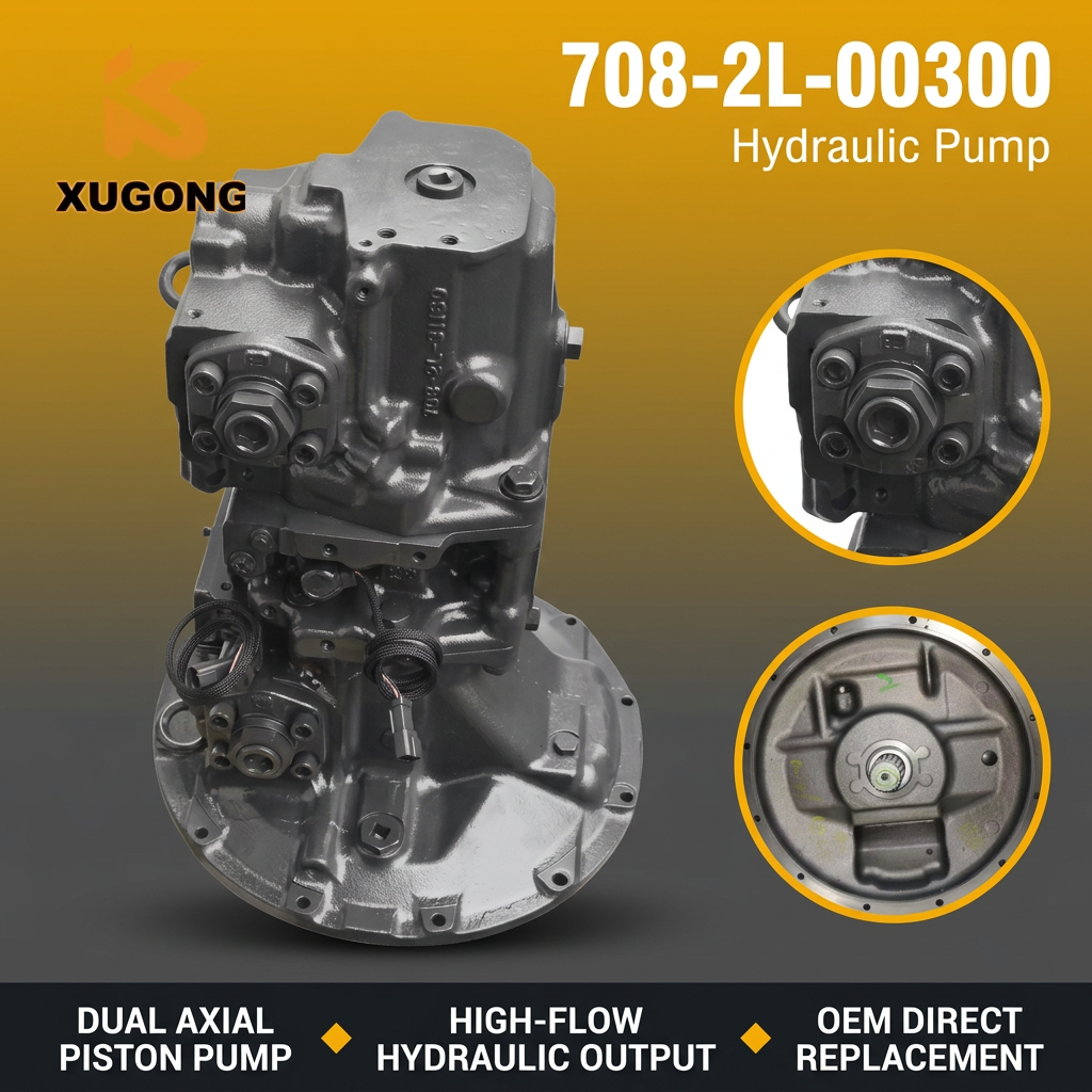 Quality 708-2L-00300 Excavator Hydraulic Pump Main Pump Assembly Replacement for Komatsu for sale