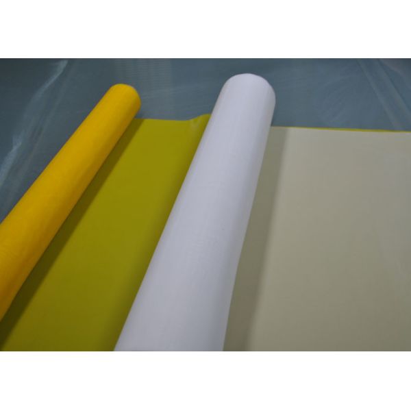 Quality 110T 40 Micron White Polyester Screen Printing Mesh 144 Inch for sale