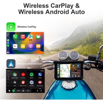 Quality Universal Fitment Motorcycle GPS Navigation with Waterproof Screen and Carplay for sale
