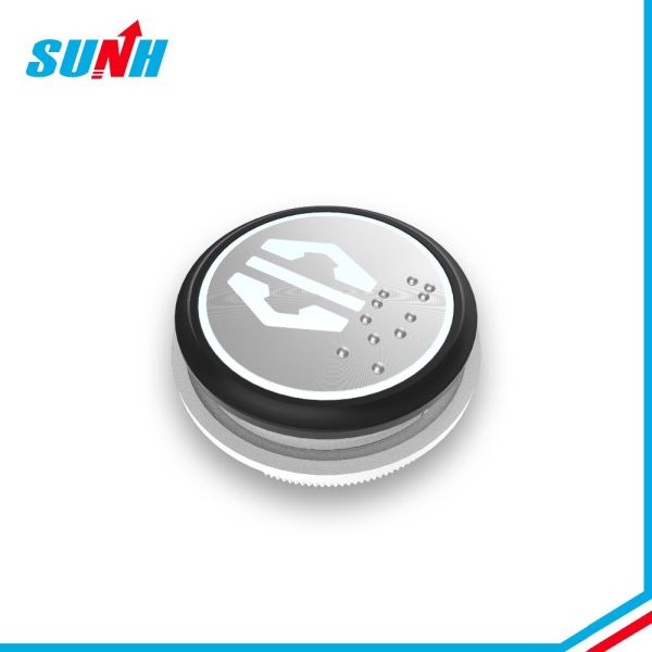 Quality Round Shape Elevator Call Button , Anti Static Braille Lift Buttons for sale