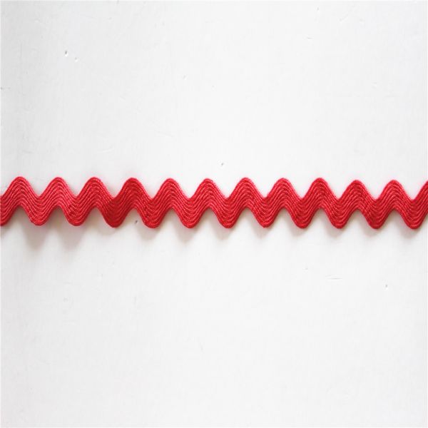 Quality Home Textile 100% Polyester 1.6cm  Lace Ric Rac Ribbon for sale