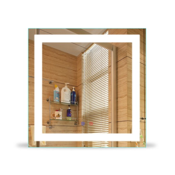 Quality Customized Wall Mounted LED Mirror 12V Smart LED Bathroom Mirror 3000K for sale