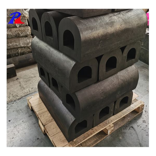 Quality Boat Dock Ship Rubber Fender D-Shape Loading Dock Bumper for All Weather for sale